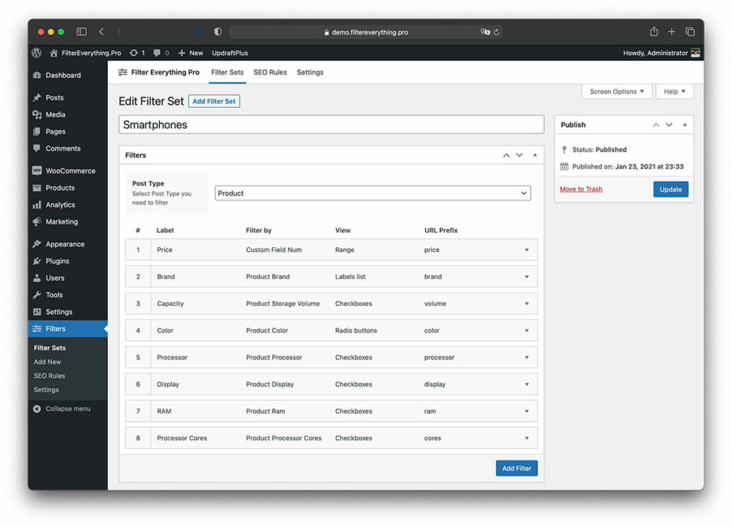Filter Everything: The Ultimate WordPress and WooCommerce Filter Plugin
